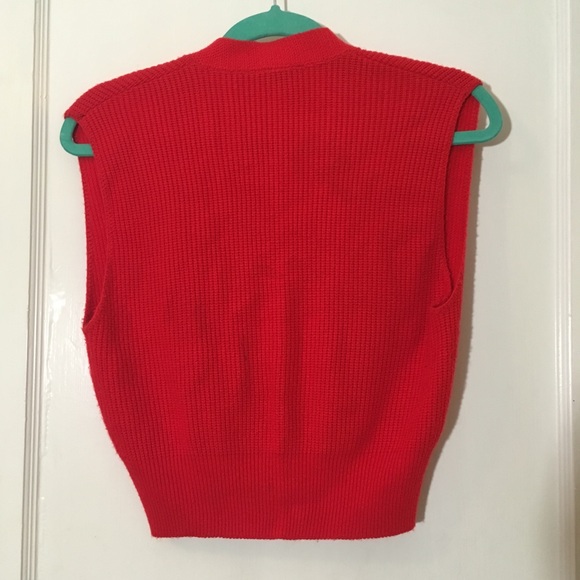 Vintage | Tops | Vintage Red Vest | Poshmark